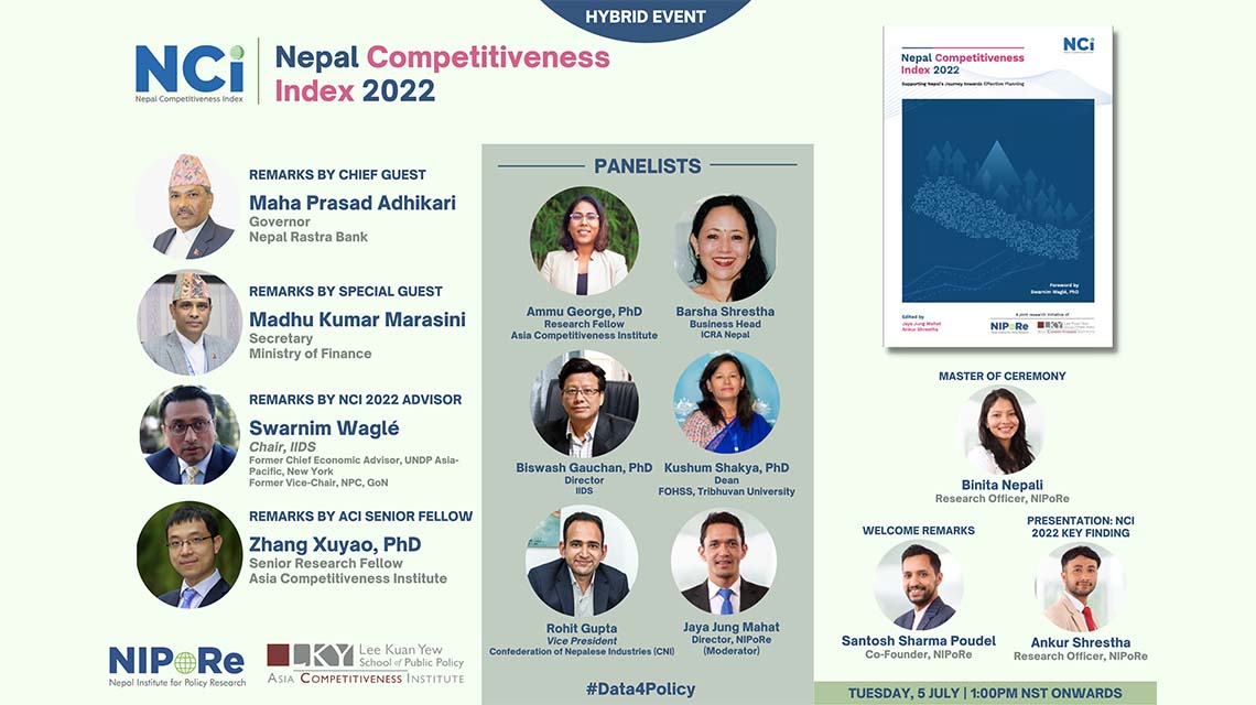 Book Launch: “Nepal Competitiveness Index” report
