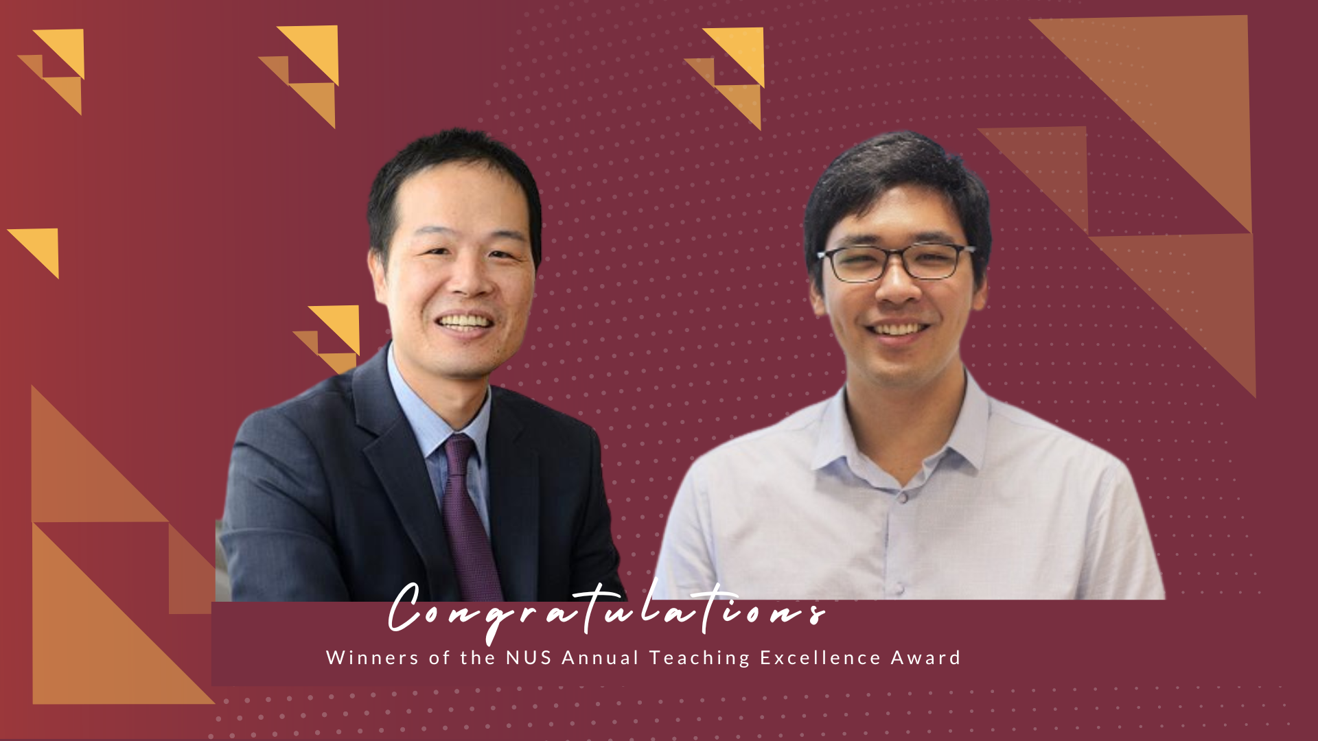 2 LKYSPP Teaching Faculty Win NUS Teaching Excellence Award - LKYSPP Event